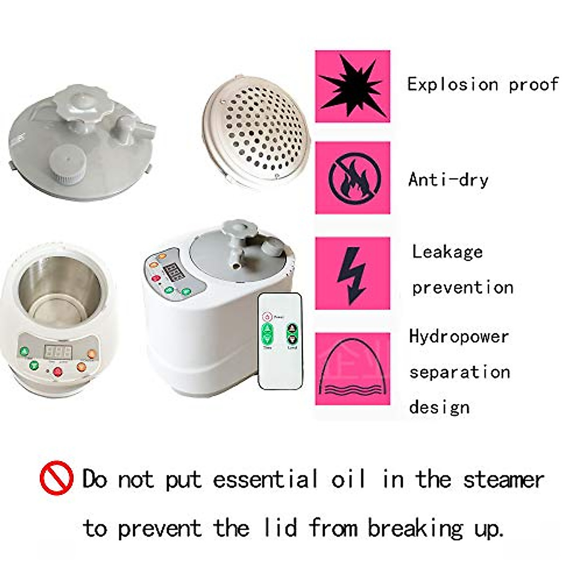 ZONEMEL Portable Steam Sauna for Home, Personal Full Body Spa for Relaxation, Spa Tent with Hood, 2L 900W Steam Generator with Remote Control-(Blue, L 33.5”x W 32.3”x H 41.7”)