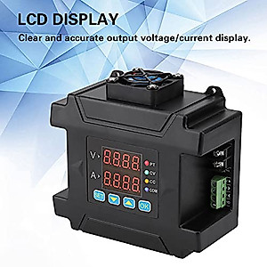 Respicefinem Programmable Digital DC Step Down Power Supply 60V 5A 485 Communication LCD Display Temperature Control Fan for Modbus RTU High Precision Efficiency