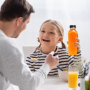 DEPEPE 16 Pack 16oz Plastic Juice Bottles, Reusable Juicing Bottles with Caps, Empty PET Juice Bottle with Lids for Juicing, Smoothies, Drink, Water Containers