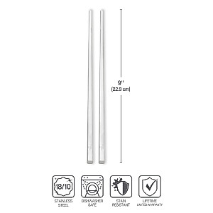 Studio Nova Noodle Bowl and Chopstick Set, 3-Piece, White