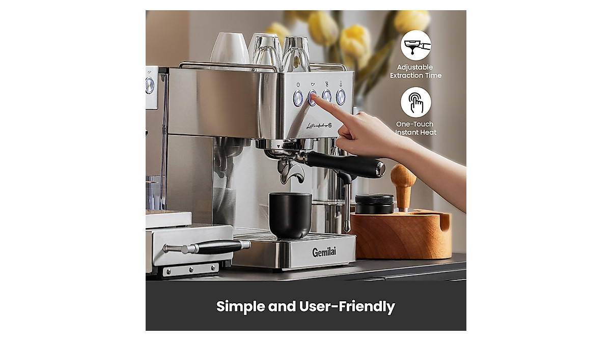 Gemilai Espresso Machine – Barista-Quality Coffee at Home