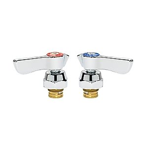 FSE 373-KR-21-300L Silver Series 1/4 Turn Ceramic Valve Repair Kit, Fits 10-4, 11-4, and 13-8 Series Faucets, Includes Hot and Cold Valves with Handles, Fully Assembled, Easy Installation