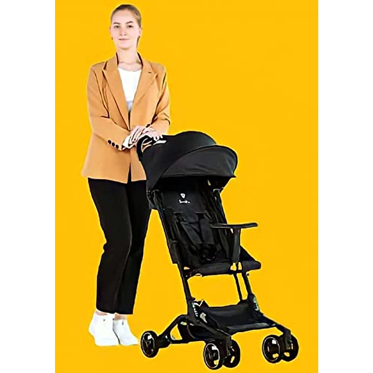 ShaHa Lightweight Stroller – Baby Travel Stroller for Toddlers – Foldable Compact Stroller for Travel, Airplane Stroller has Swivel Front Wheels, 1-Step Brake, Sun Canopy and Reclining Backrest