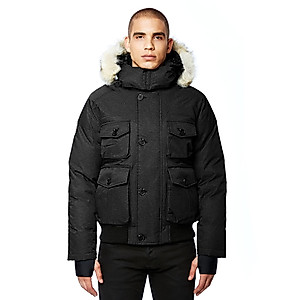 Triple F.A.T. Goose Men's Rockland - Men's Winter Parka - Winter Jackets For Men - Puffer Jacket Men - Mens Down Coats (Black, Medium)