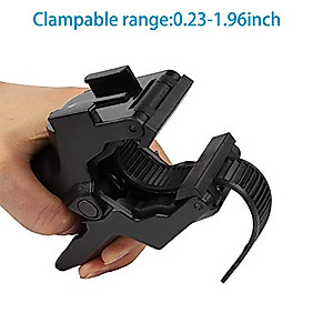 Pellking Jaws Flex Clamp Smartphone Mount with Adjustable Gooseneck（19 Sections） Compatible with iPhone Samsung,and GoPro Hero 10,9,8,7,6,5,4,, 3+, 2, 1, DJI Osmo Action Akaso Camera Mounts