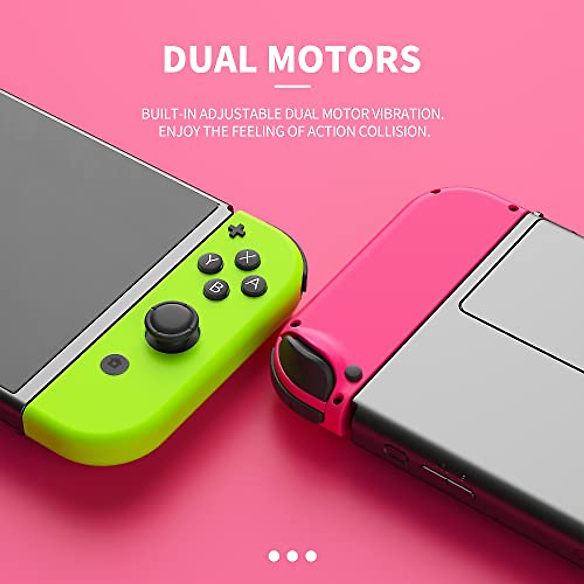 WWOKIND Joy Con Controller Compatible for Switch, Wireless Joypad Replacement for Switch Joycon, Left Right Remote for Switch Controllers Joycon(Pink and Green)