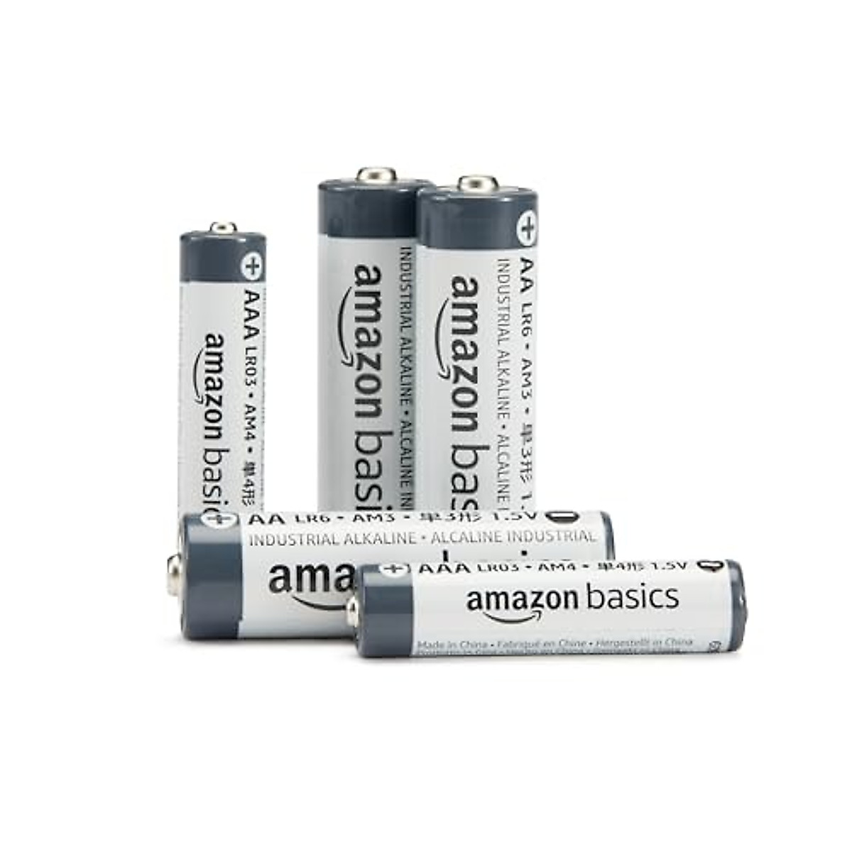 Amazon Basics 150-Pack AA Alkaline Industrial Batteries, 1.5 Volt, 5-10 Year Shelf Life