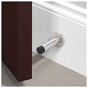 Nuk3y Modern Round Wall Door Stop or Coat Hook, 2 Pack