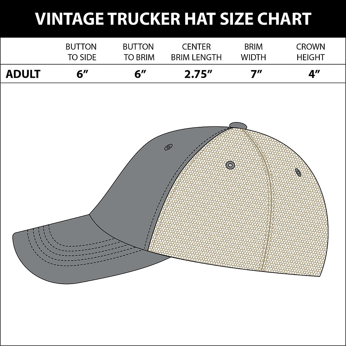7.62 Design USMC 'Semper Fidelis' Vintage Trucker Hat Grey