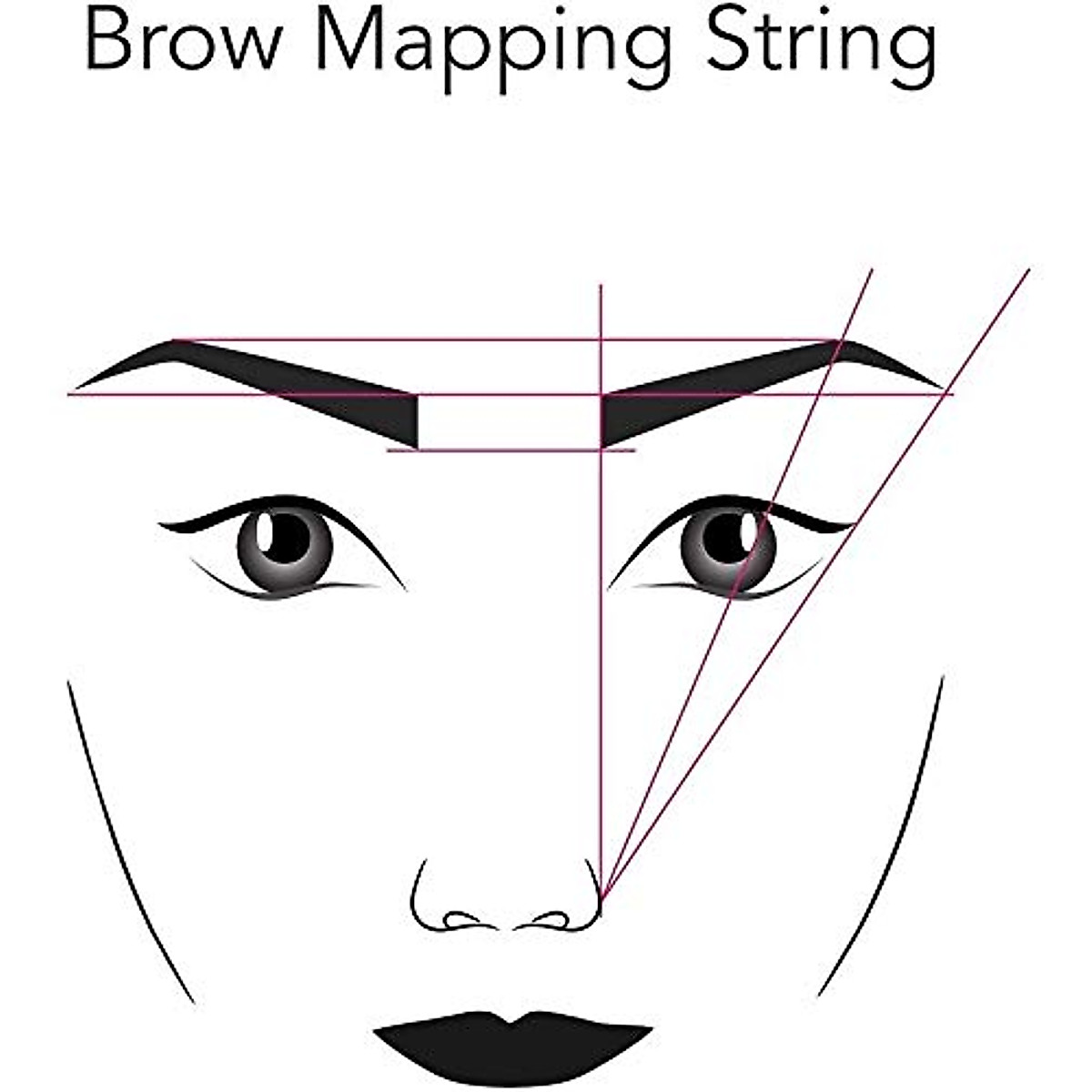 CHUSE Brow Mapping String for Microblading - Pre-Inked - 66ft (20m) -1 mm Fine Bamboo Charcoal Thread