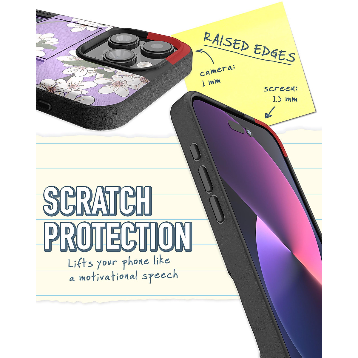 Smartish® iPhone 15 Pro Max Wallet Case - Wallet Slayer Vol. 2 [Slim/Protective] Credit Card Holder w/Kickstand Drop Test Hidden Card Slot Compatible w/Apple iPhone 15 Pro Max - Very Cherry Blossom