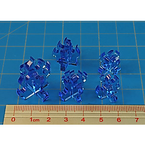 LITKO Flame Marker | Fire Spell Effect Indicator | Plasma | Toxic | Inferno | Blast | Compatible with Dungeons & Dragons, Pathfinder & Tabletop Wargames (Fluorescent Blue, Variety Pack)