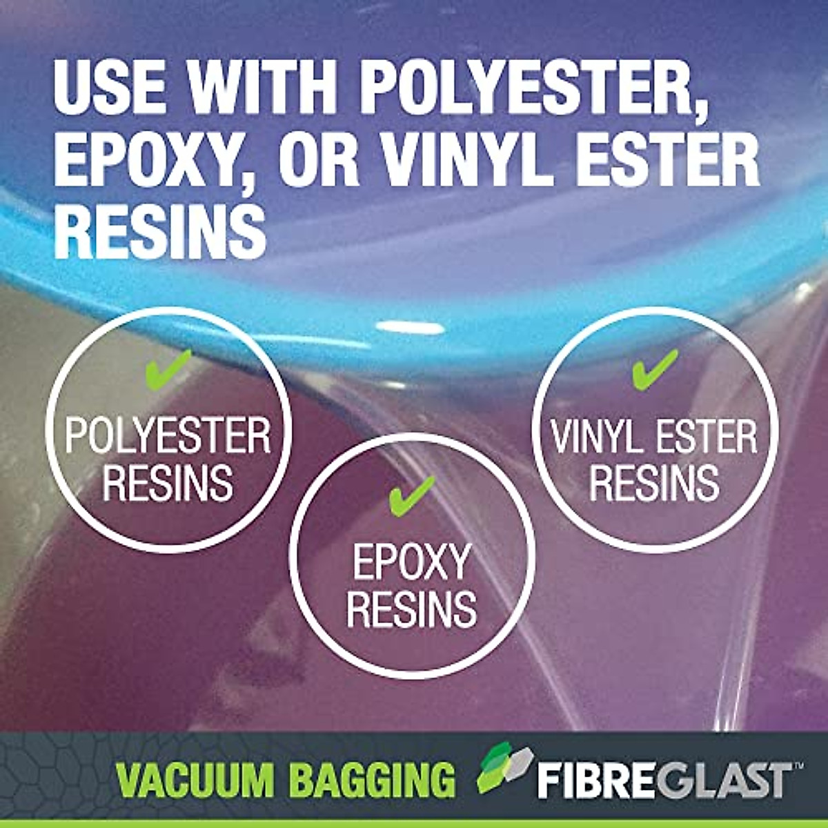 Fibre Glast Low-Wrinkle Bagging Film, 1 Yard – Elite Lab Vacuum Bagging Supplies, Degassing Chambers & Vac Purge Kits – Seal & Stabilize Carbon, Fiberglass, Epoxy, Resin Composites – Made in USA