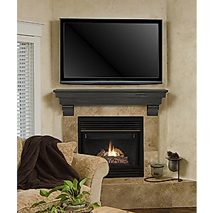 Pearl Mantels 497-60-20 Celeste Mantel Shelf, 60", Espresso Finish