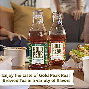 Gold Peak Naturally Sweet Real Brewed Tea, Picked for Peak Taste, Made With Cane Sugar - By Gourmet Kitchn - (18.5oz / 18pk)