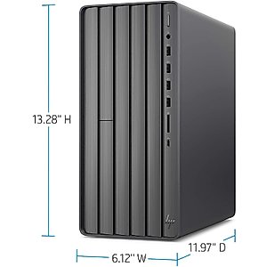 HP 2022 Newest Envy TE01 Desktop Computer, 11th Gen Intel i5-11400 6-Core Processor, Wireless-AC, HDMI, VGA, Wilreless Mouse&KB Combo, Windows 11 Operation System (16GB RAM | 1TB PCIe SSD)