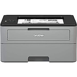 Brother HL-L2350DW Series Compact Wireless Monochrome Laser Printer - Auto 2-Sided Printing - Up to 32 Pages/min -WULIC Printer Cable + 64GB USB Flash Drive.