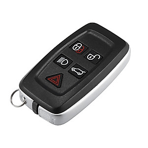 X AUTOHAUX Car Replacement Key Fob Shell Case Black for Land for Rover 2010 2011 2012 2013 2014 2015