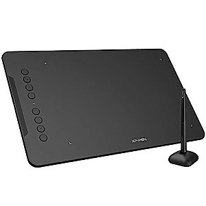 XPPen Deco 01 V2 Graphics Tablet 10x6.25 Inch Drawing Tablet 8192 Levels Pressure Battery-Free Pen with Tilt Function Android/Chromebook Supported Online Teaching Tablet