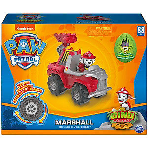 PAW Patrol, Dino Rescue Marshall’s Deluxe Rev Up Vehicle with Mystery Dinosaur Figure