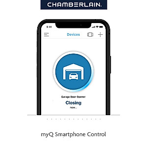 Chamberlain B4603T Smart myQ Smartphone Controlled-Ultra Quiet, Strong Belt Drive, Wireless Keypad Included, Garage Door Opener , Blue