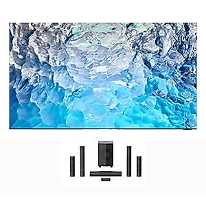 SAMSUNG QN75QN900BFXZA 75" 8K QLED UHD HDR Smart Infinity-Screen TV with Enclave EA-1000-THX-US CineHome Pro CineHub Edition 5.1Ch Speakers (2022)