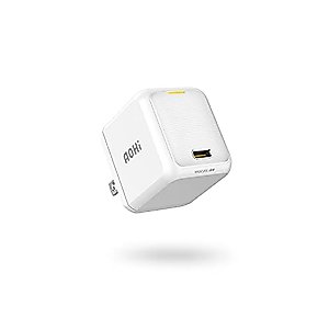 AOHI 65W PD USB C Charger, GaN+ Magcube Fast Wall Charger Power Adapter for iPhone 15/Plus/Pro/Pro Max,iPhone 14/Plus/Pro/12 Serise, Notebook MacBook Pro/Air, Galaxy S22/S21, White