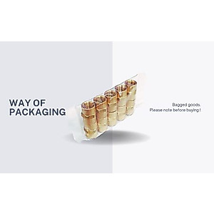 T TANYA HARDWARE Pipe Fitting and Air Hose Fitings, Hex Nipple Coupling Set - 1/4-Inch NPT x 1/4-Inch NPT,Solid Brass, Female Pipe- 10 Piece