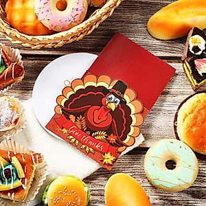 36 Pieces Thanksgiving Utensil Cutlery Holders Cutlery Wraps Bag with Maple Leaf and Turkey Give Thanks Cutlery Pouch Holder Silverware Pouch Bags for Fall Harvest Party Supplies Thanksgiving Decor