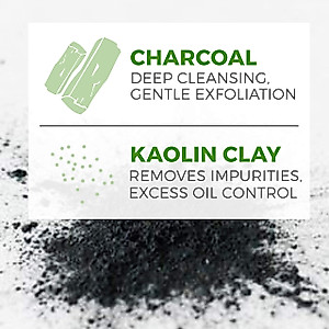 Rustic Maka Activated Charcoal + Clay Natural Soap Bar, DETOX + CLEANSE, for Acne, Problem Skin, Excess Oil Control, Face, Body and Underarm Detox, Oily to Normal Skin