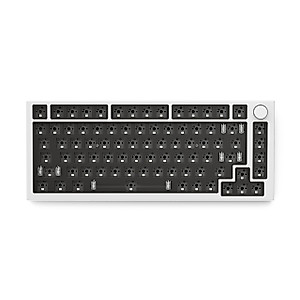 GLORIOUS Top Frame for GMMK PRO - 75% Keyboard with Knob Gaming - Aluminum Mounting Frame for Custom Mechanical Keyboard for PC Gaming and Programming (E-White)