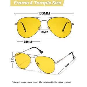 Veda Tinda Vision Aviator Sunglasses for Men Yellow Polarized Women 90s 70s Trendy Vintage Retro Fashion Sun glasses 2024 C13S20