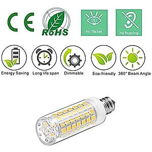 e11 led Bulb, 75W or 100W Equivalent Halogen Replacement Lights,650 Lumens, Daylight White 6000K, Replaces T4 /T3 JD e11 Light Bulb. … (Daylight White 6000k)