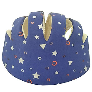 Huifen Baby Helmet, Children Infant Toddler Adjustable Infant Helmet Learning to Walk Playing Baby Helmet for Crawling Walking (Starry Blue)