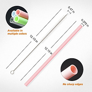 Airboat 6Pack Replacement Straws and 2Pack Protective Silicone Boot Sleeve for Stanley 40oz 30oz 20oz 14oz Tumbler