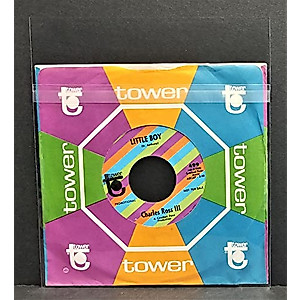 45rpm (x100) 2mil Seal Up Outer Plastic Sleeves for Seven Inch Vinyl (+1 Free Dj Magnet)