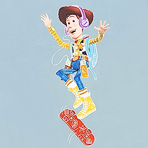 Disney Pixar Toy Story Buzz Lightyear Woody Toddler Boys 2 Pack Graphic T-Shirts Blue/Green 5T