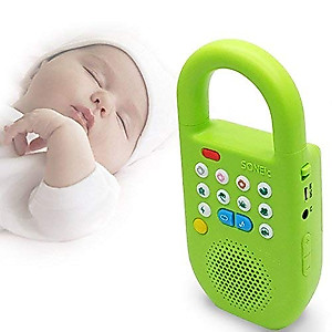 SONEic - Travel Sleep, Relax and Focus Sound Machine. 10 Soothing White Noise and Natural Sound Tracks and 7 Baby Lullaby Tracks, with Timer Option - Green