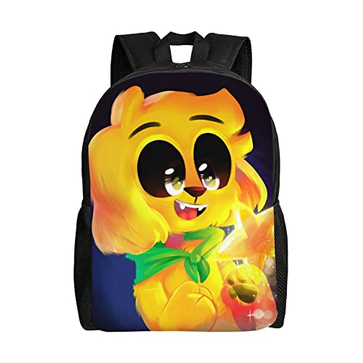 Hei Bai.JZQ Outdoor Durable Multifunction Casual Canvas Bag Cartoon Backpack Daypack Bookbag