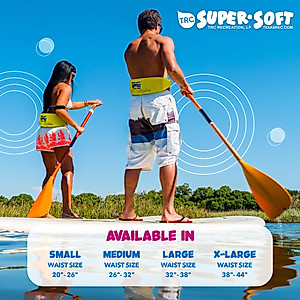 TRC Recreation Super Soft Size XL Promotional Waist Flotation Swim Belt for Adults, Foam Pool Float for Boat and Swimming Accessories, Yellow