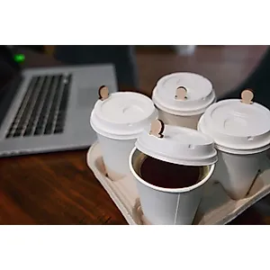 Wooden Coffee Lid Plug - Coffee cup lid splash guard - 400 pieces