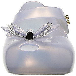 Mini Melissa Girls' Mini Ultragirl Fly Mary Jane Flat, Silver Pearl, 5 Regular US Toddler