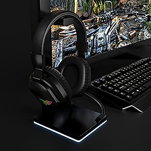 ELCTHUNDER Gaming Headset for Xbox One, PS5, PS4, PC Kids Headphones for School Over-Ear Wired Headphones with Microphone Gaming Headphones with RGB Light