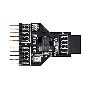 chenyang CY 9pin USB Header Male 1 to 2 Female Extension Splitter Cable Connector Adapter Motherboard USB Hub USB 2.0