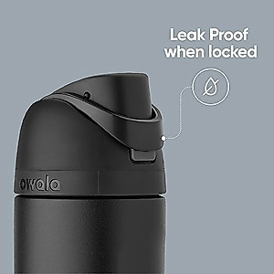 Owala FreeSip Insulated Stainless Steel Water Bottle with Straw for Sports and Travel, BPA-Free, 32-oz, Boneyard