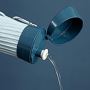 MOXILYN 20oz Collapsible Water Bottles BPA Free Reuseable Leak proof Drinking Spout Silicone Foldable Water Bottles for Sports Travel Gym Essentials Camping Hiking - Rotating Tower Shaped Bottle