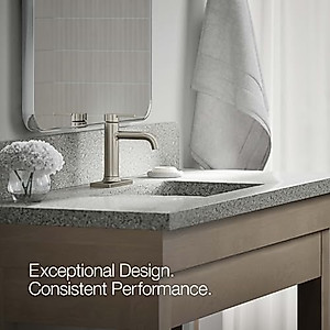 Kohler 28126-4N-BN Venza Bathroom Sink Faucet, 0.5 gpm, Vibrant Brushed Nickel
