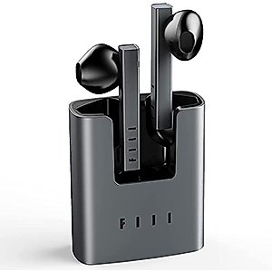 True Wireless Earbuds - FIIL CC2 True Wireless Earbuds, Bluetooth 5.2 Wireless Earbuds, Bluetooth Headphones Support FIIL+ APP, Noise Cancelling Earbuds, Sweatproof Headphones for iPhone & Android