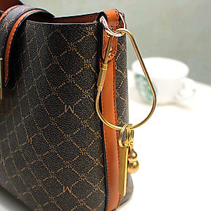 CMVFYL 3PCS Brass Screw Lock Keychain-Simple Style Heavy Duty Car Key Organizer, Universal Key Fob Holder for Men Women, Gold