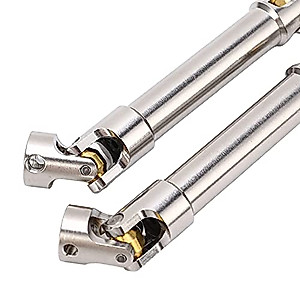 RC Drive Shaft Set, 2Pcs M4 Six Teeth RC Drive Shaft for 1/10 RC Crawler (91mm)